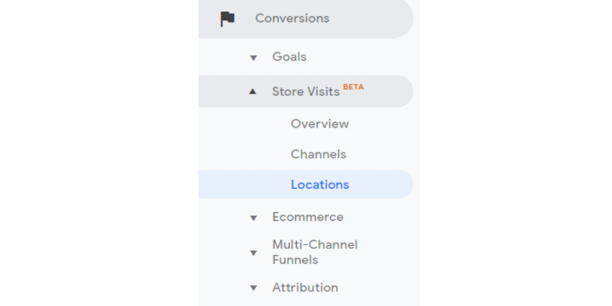 Store Visits în Google Analytics